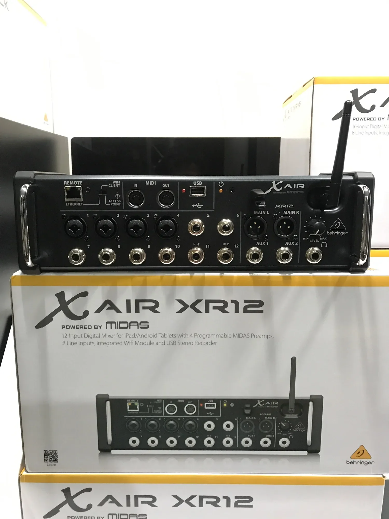 มิกเซอร์ดิจิตอล Behringer XAIR XR12 ของแท้ 100% แถมสายสัณญาณcm2เส้นยาว ...
