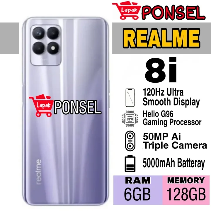 HP realme 8i 6/128GB [HelioG96, 5000mAh Mega Battery, 50MP AI Triple ...